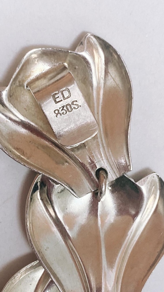 Sterling silver Danish Tulip Necklace - Gem