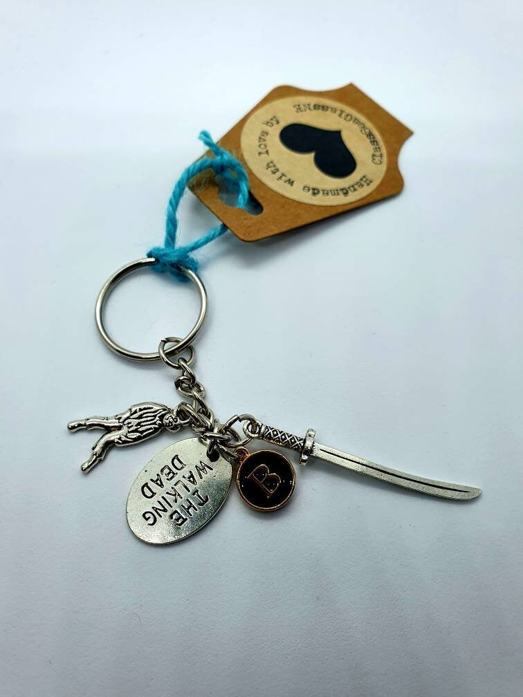 The Walking Dead Zombie Key Chain/Keyring ring | Etsy