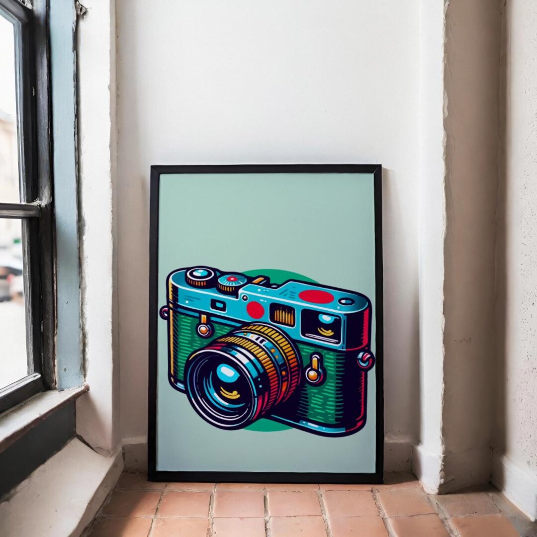 Retro-inspired Leica Camera Illustration – Perfect Art Print for ...