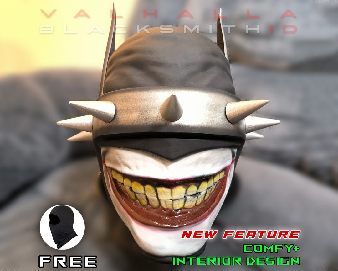 Laughing Bat Knight Helmet Cosplay Costume High Quality - Etsy