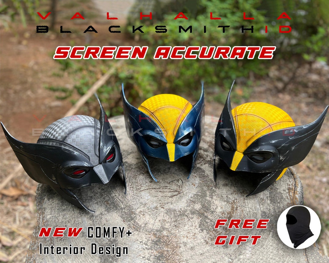 Wolverine Deadpool 3 Helmet: Screen Accurate HQ Resin, Full Detailed ...