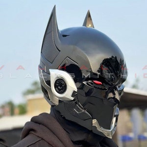 Bat Knight Armored Cosplay Helmet High Quality - Etsy