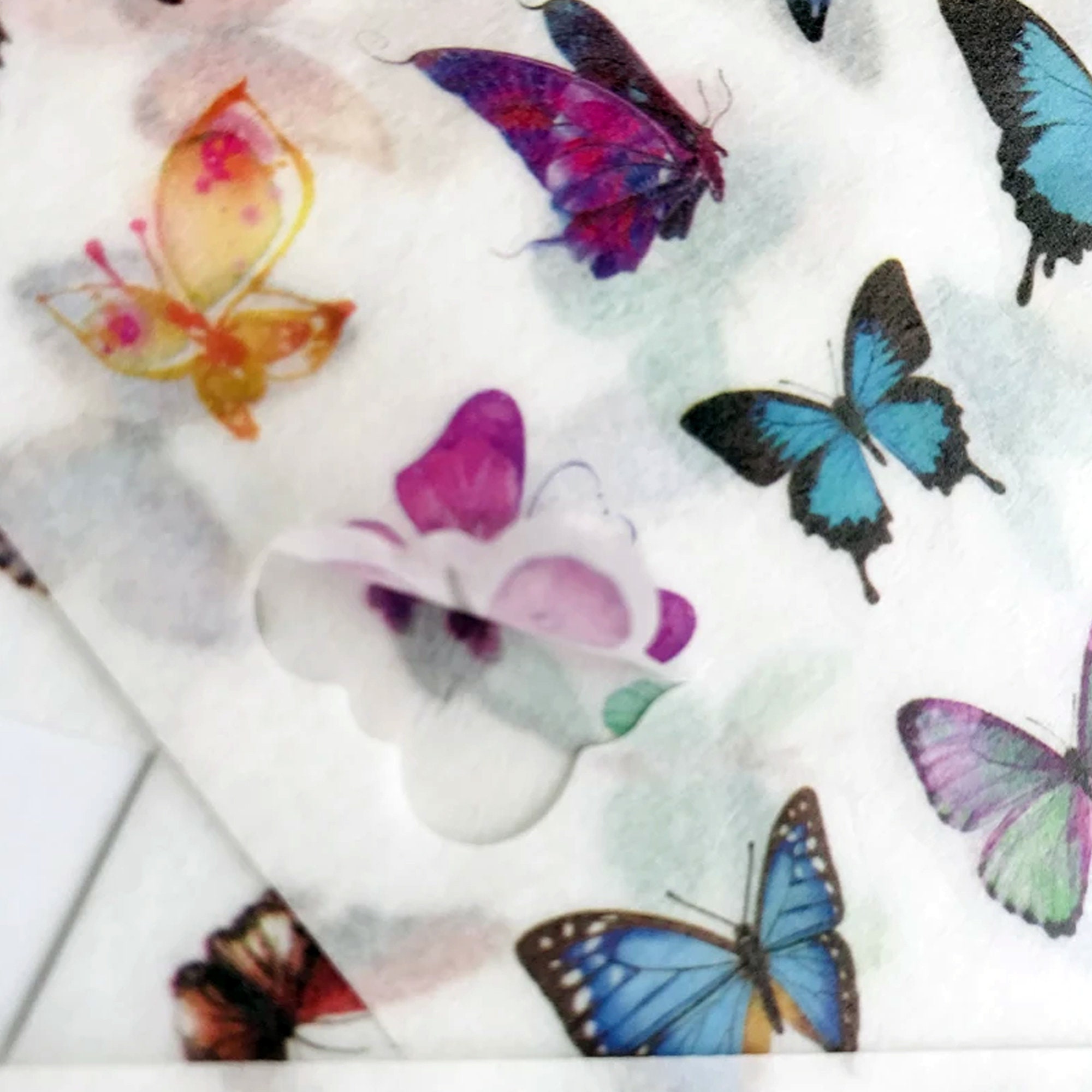 6 Sheets of Colourful Transparent Butterfly Stickers - Etsy