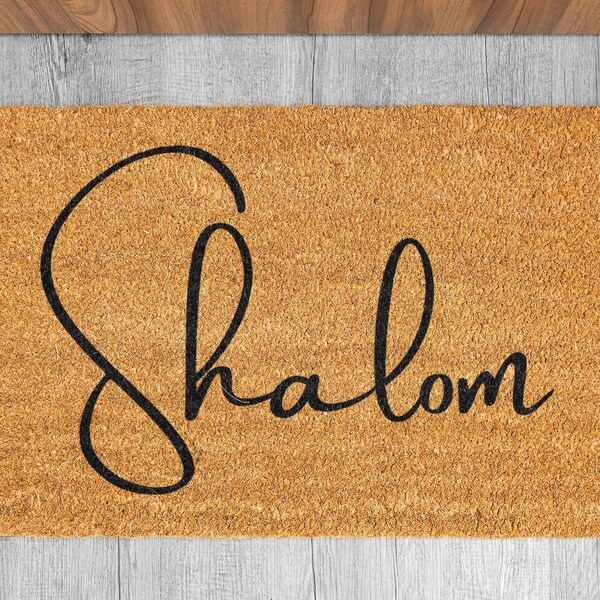Shalom Doormat - Etsy