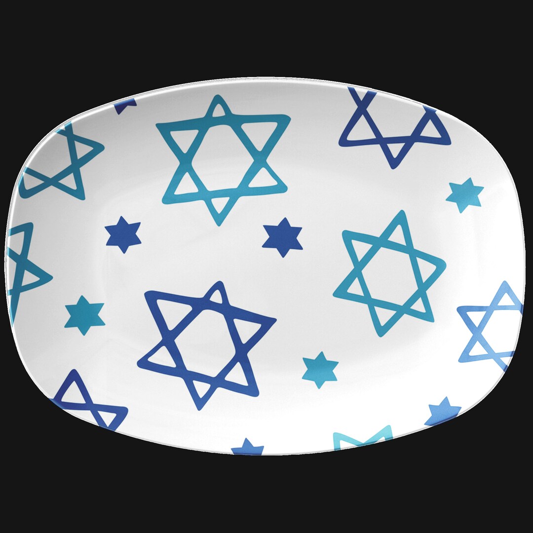 Jewish Platter Seder Plate Decor Unbreakable Platter Star - Etsy