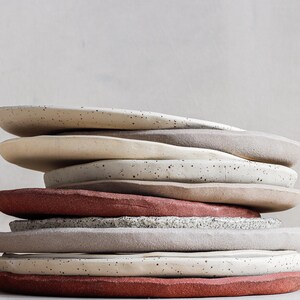 Handmade White Stoneware Dinnerware Set: Rustic Matte Tableware for 12 ...