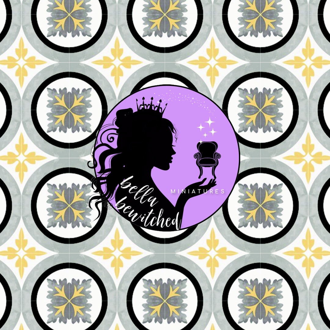 Printable Mini Farmhouse Ceramic Tile Sheet, Dollhouse Flooring 1/12 ...