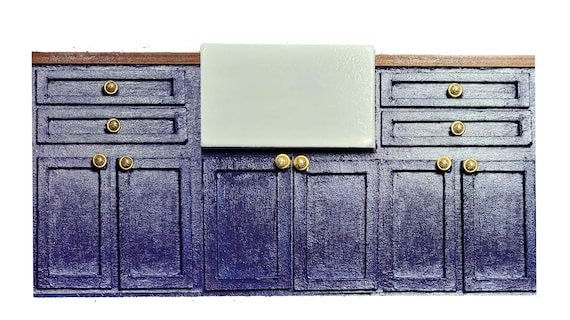 Miniature Small Kitchen Lower Cupboards With CENTERED - Etsy
