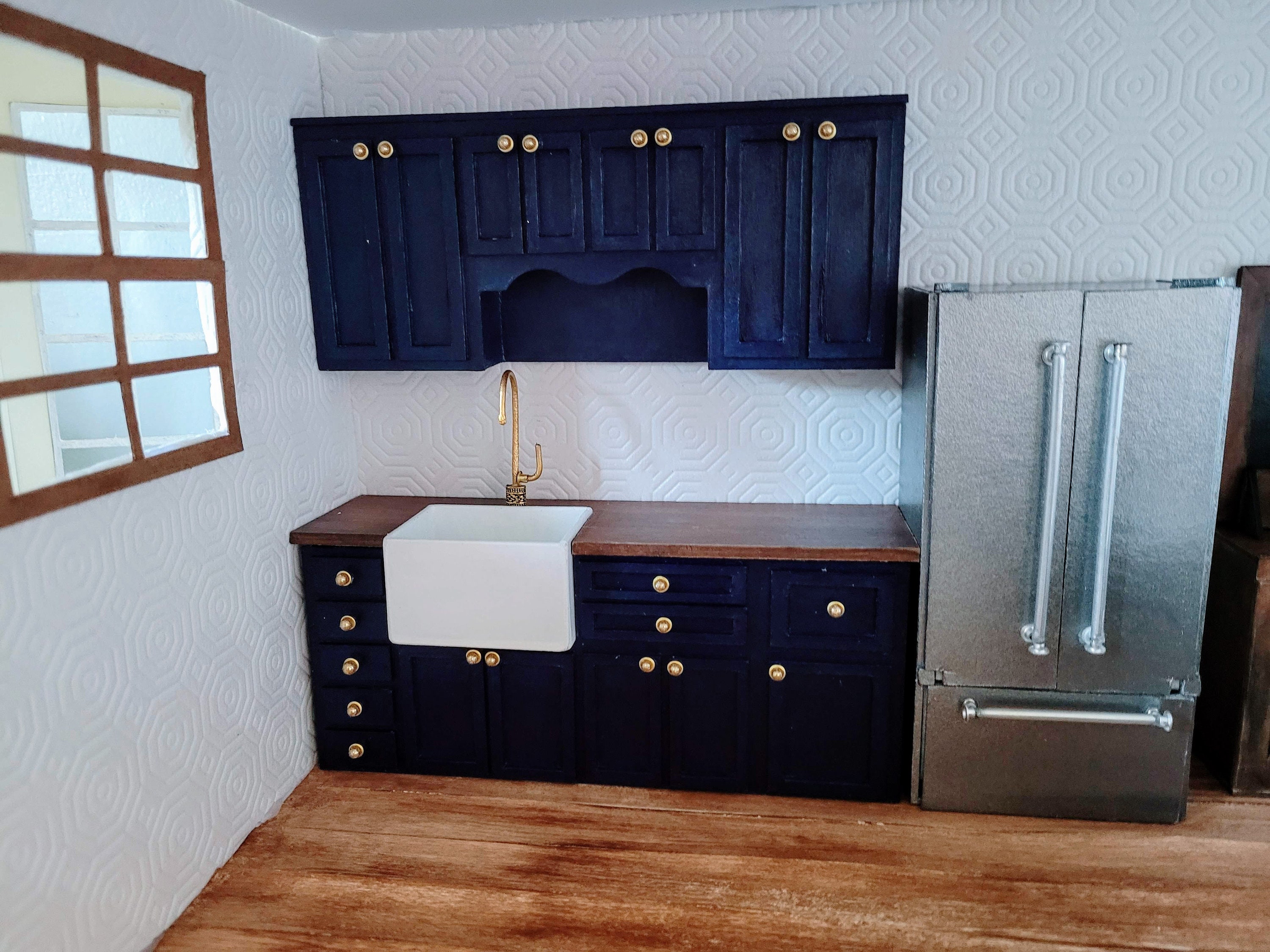 Miniature Small Kitchen Lower Cupboards With CENTERED - Etsy