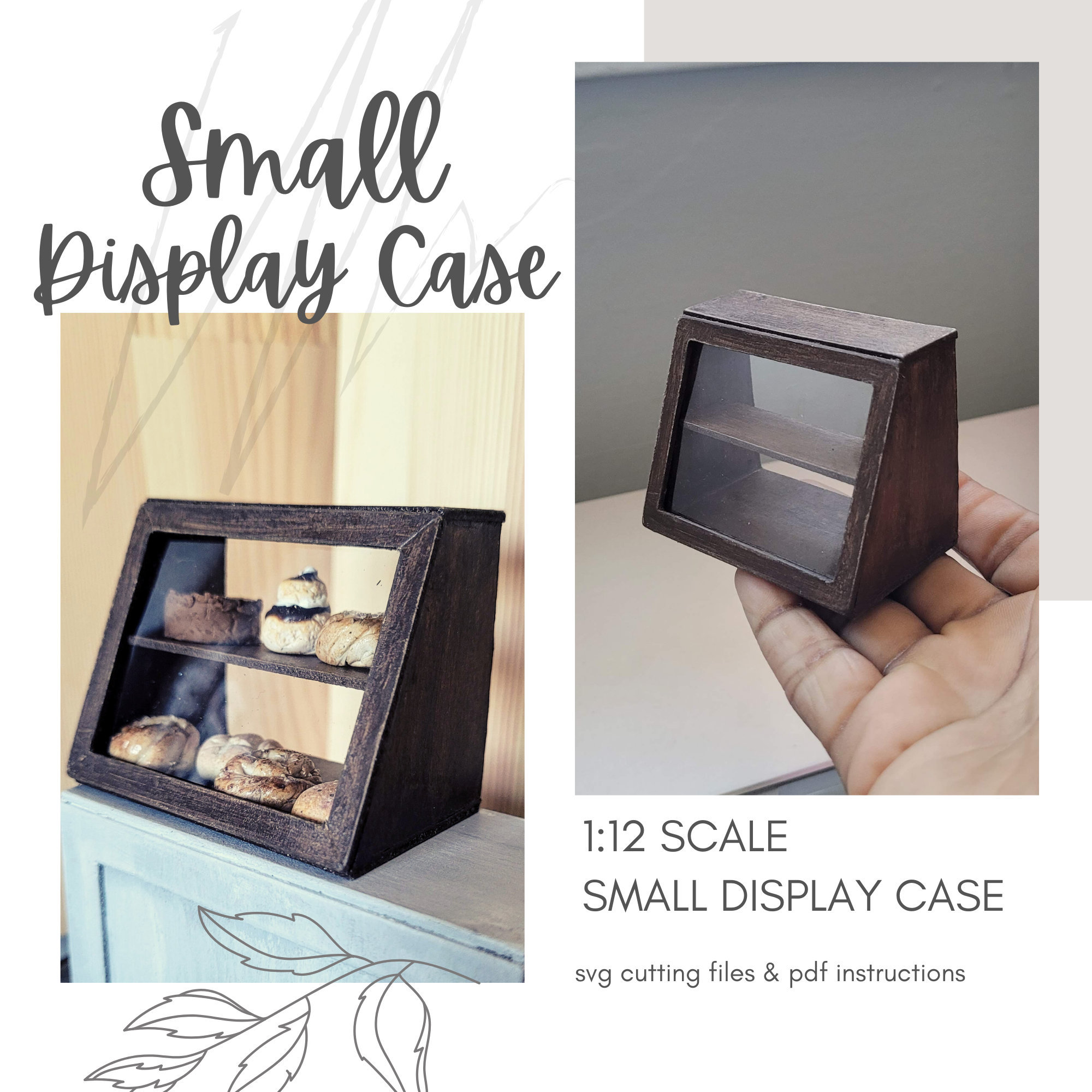 MINIATURE Dollhouse Display Case / Bakery or Mini Shop SVG - Etsy