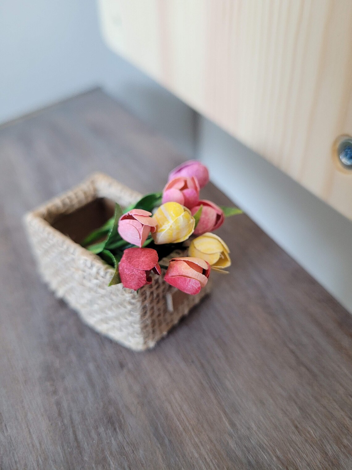 Tulips DIY Miniature Paper Flowers 1:12 Dollhouse Scale - Etsy