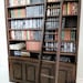 DIY Mini Library Bookcase / Bookshelves 1:12 Scale Dollhouse Miniatures ...