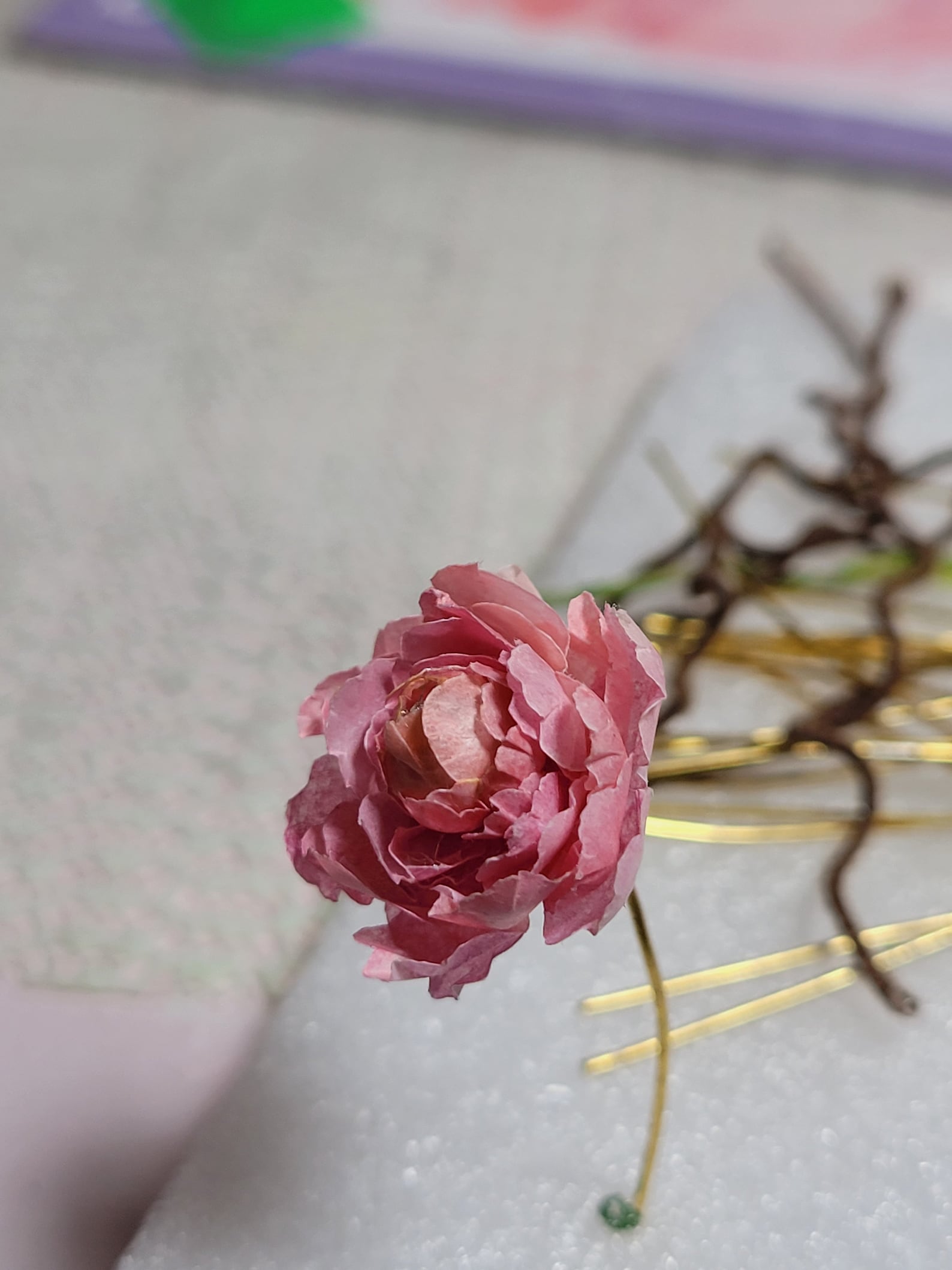 Peonies ~ DIY Miniature Paper Flowers ~ 1:12 Dollhouse Scale ~ PNG ...