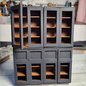 Miniature Kitchen Cabinet SVG 8-piece BUNDLE ~ 1:12 Scale Cricut Maker ...