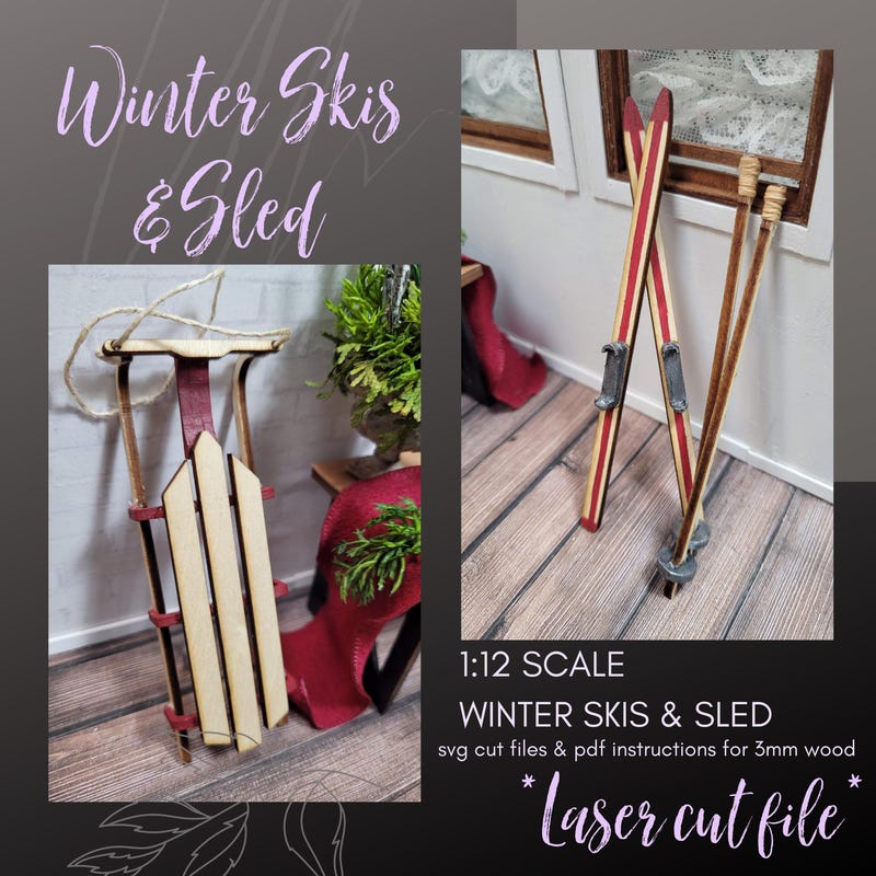 Miniature Sled Diy - Etsy