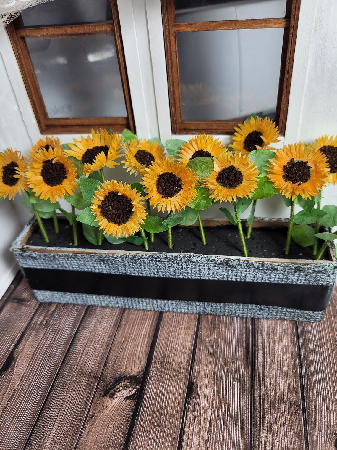 Sunflower SVG Files ~ DIY File for Miniature Paper Fall Flowers ~ 1:12 ...