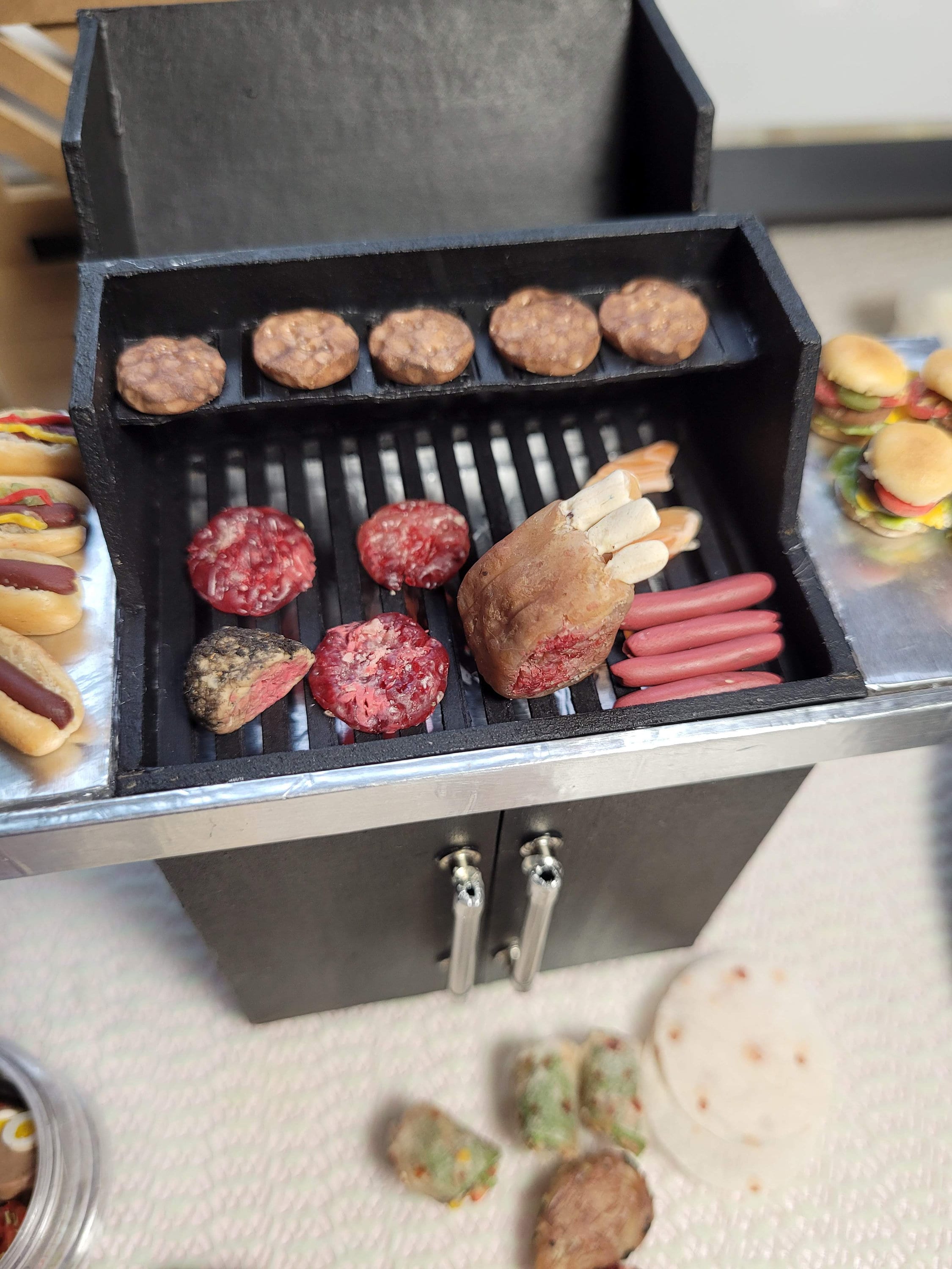 SVG Miniature Barbecue Dollhouse BBQ / DIY Mini Gas Barbeque - Etsy