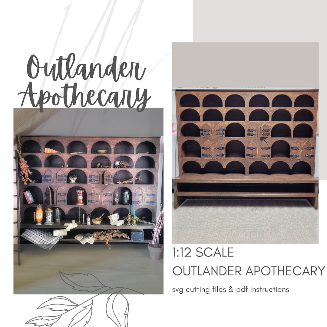 SVG File for Cricut Scottish OUTLANDER Apothecary Wall Cabinet ...
