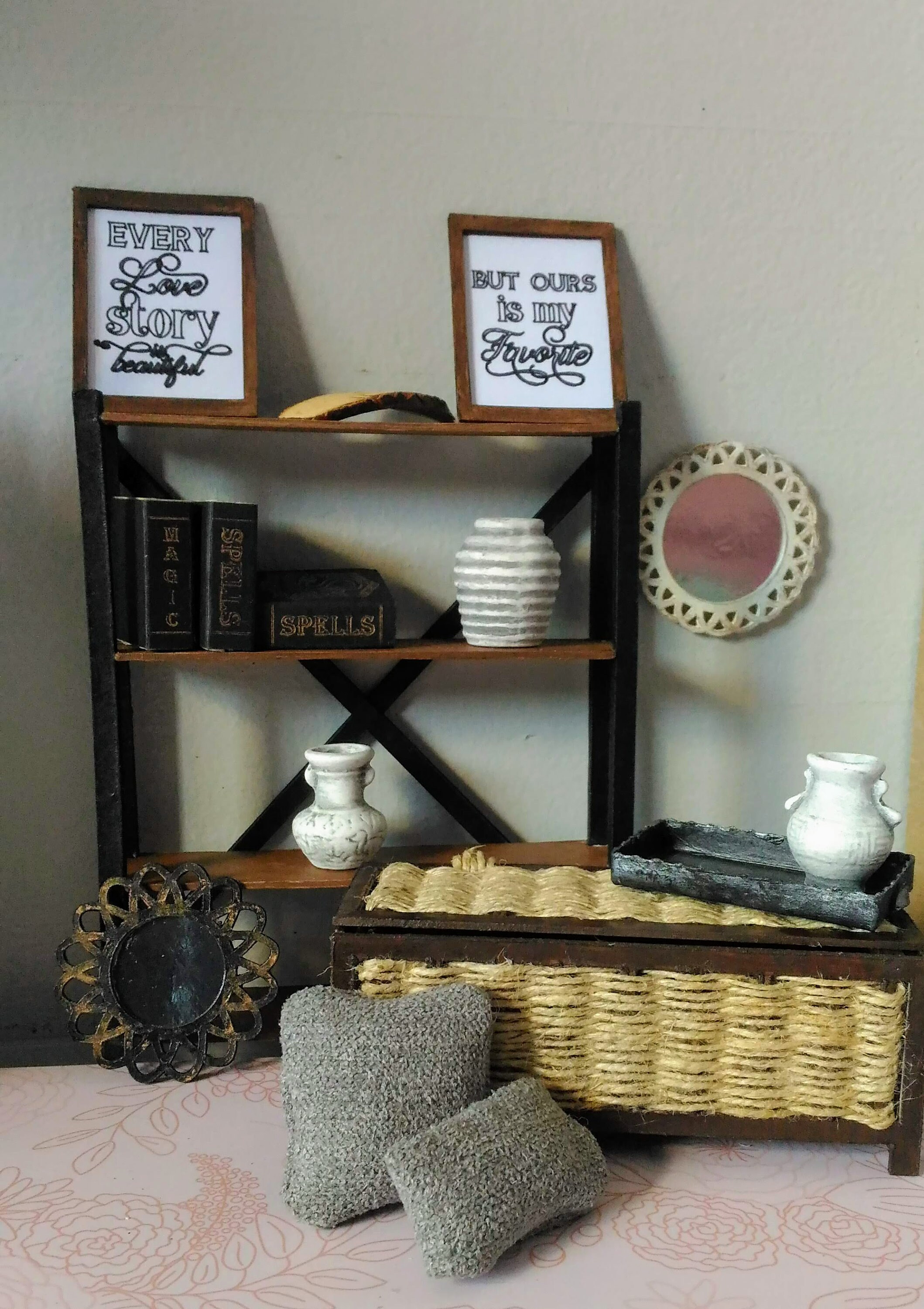 Mini Dollhouse SVG Wicker Storage Bench SVG File With | Etsy Canada