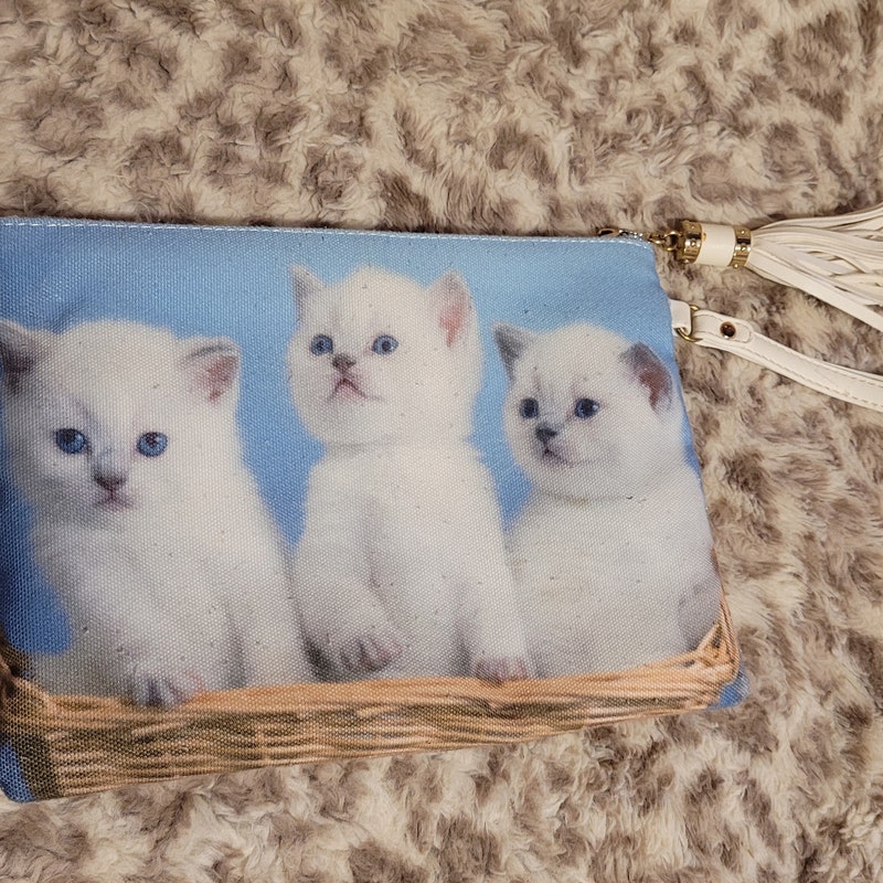 White Cat Handbag - Etsy