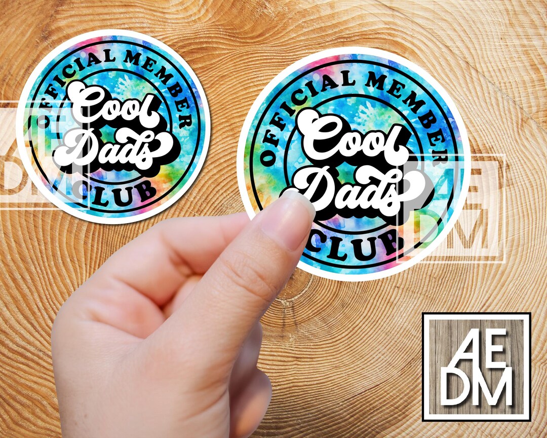Cool Dad Sticker, Cool Dads Club Sticker, Retro Dad Sticker, Laptop ...