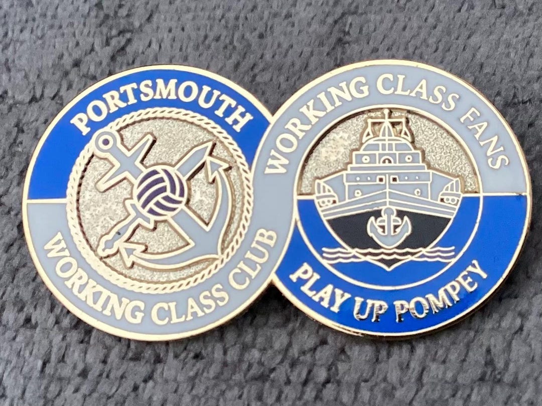 Portsmouth FC Pompey Football Club Heritage Enamel Pin Badge - Etsy UK