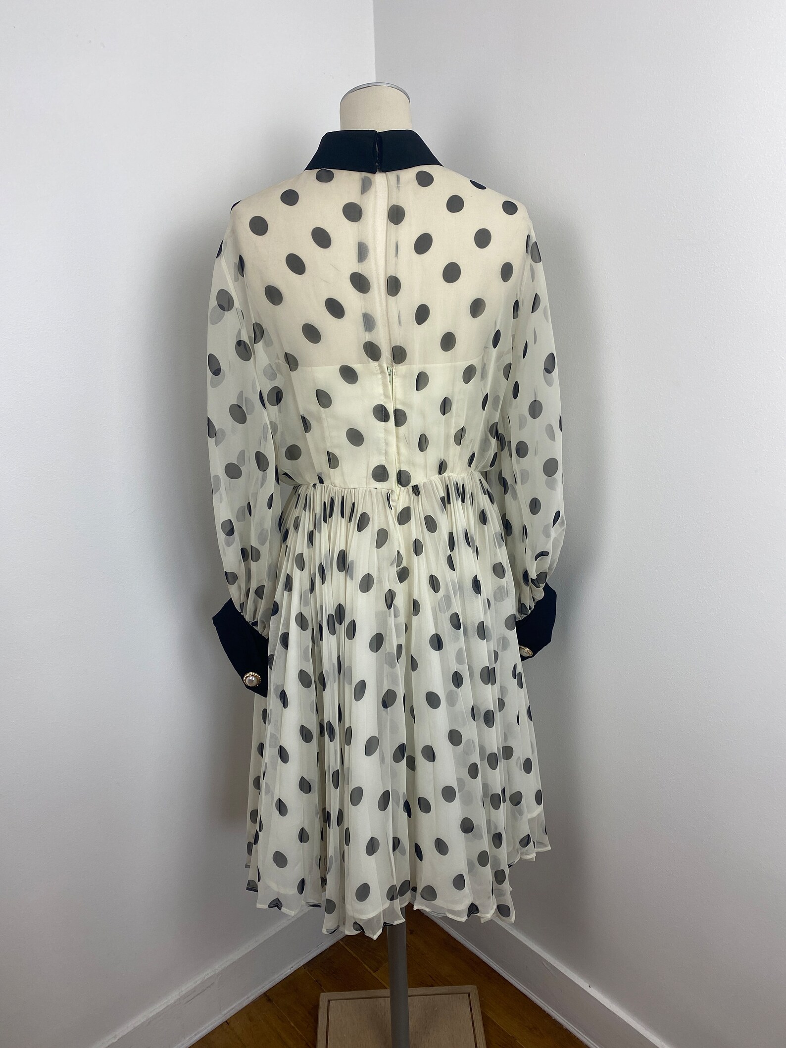 Vintage Victor Costa Polka Dot Dress - Etsy