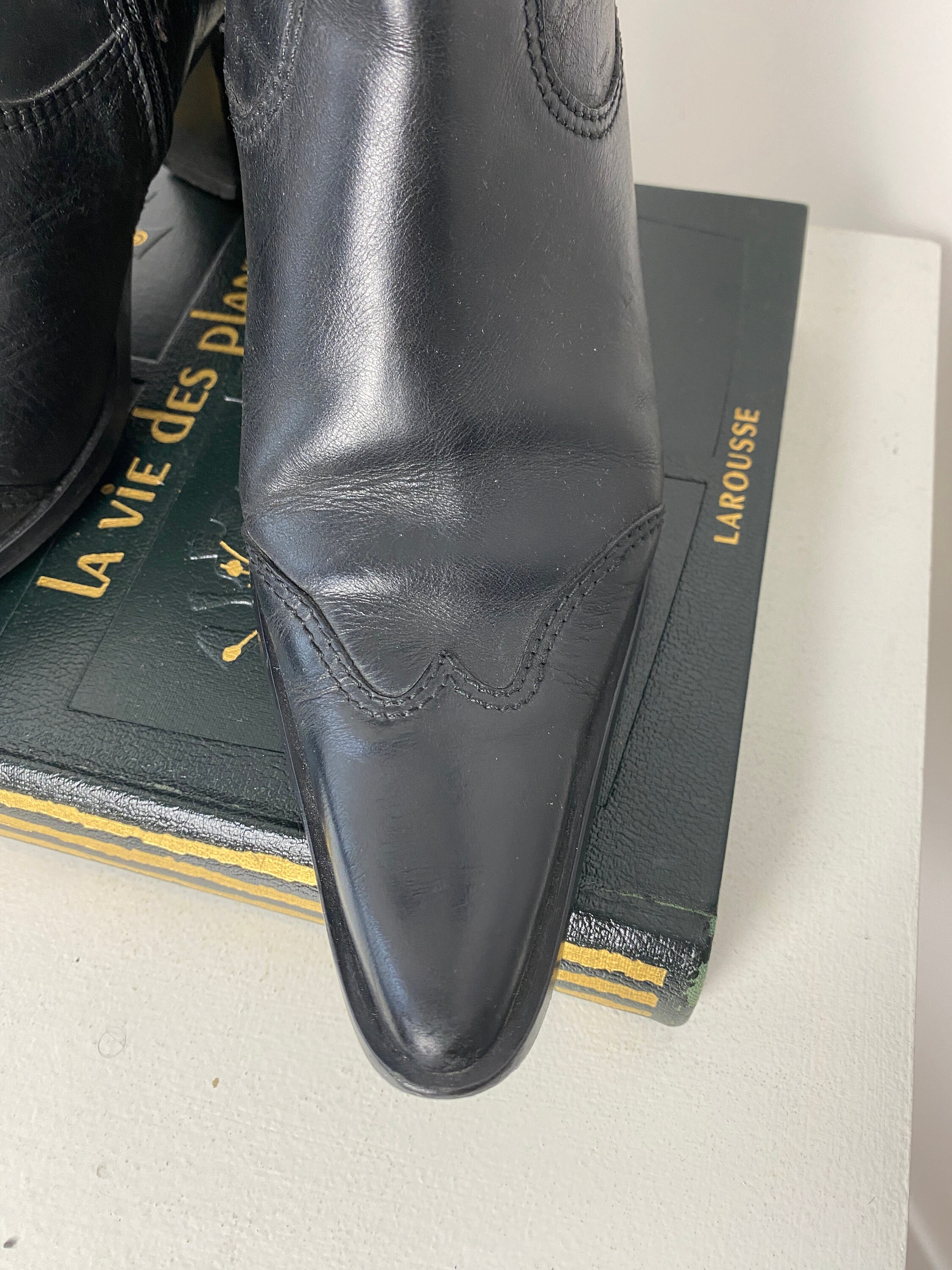 Vintage Mid Rise Cowboy Style Boots - Etsy