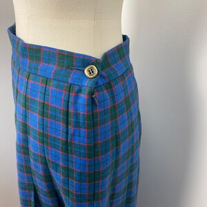 Vintage 70s 80s Brightly Colored Pleated Plaid Midi Skirt - Etsy