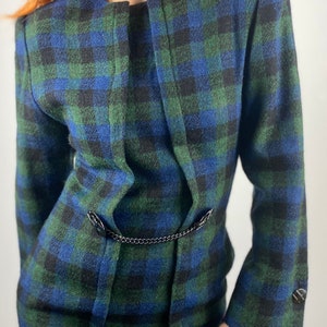 Vintage 80s Plaid Power Dress - Etsy