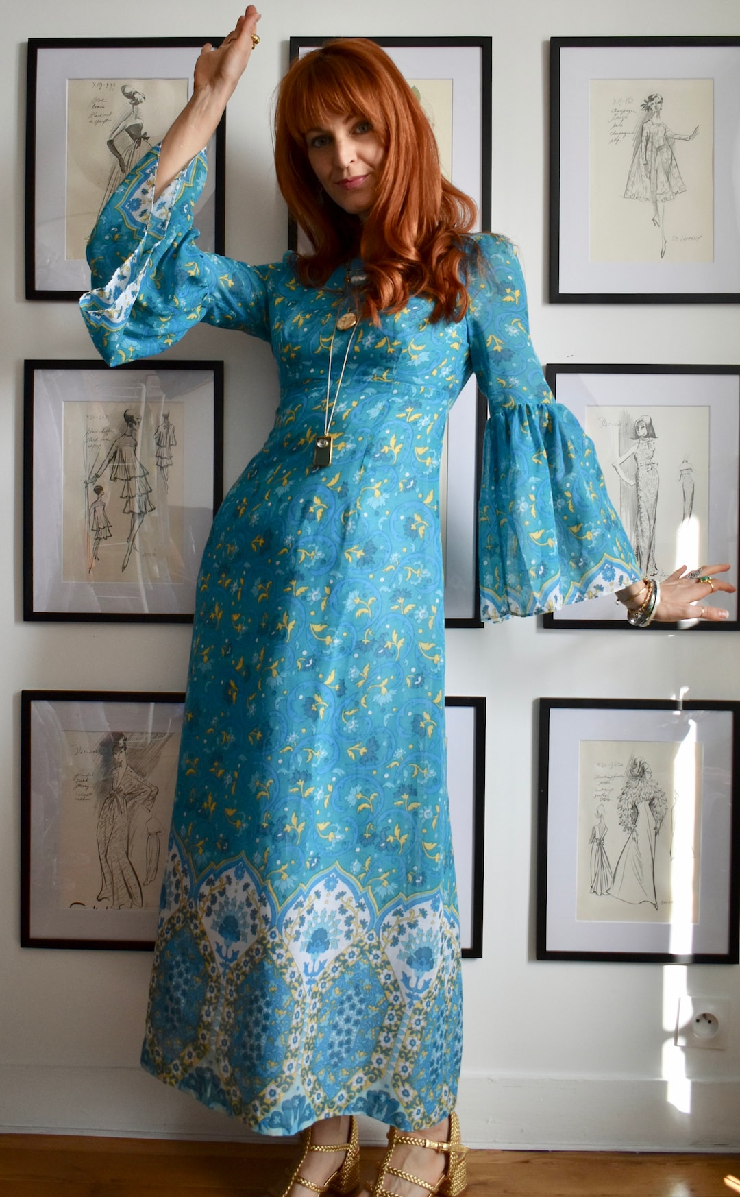 Gorgeous Boho Vintage Dress - Etsy