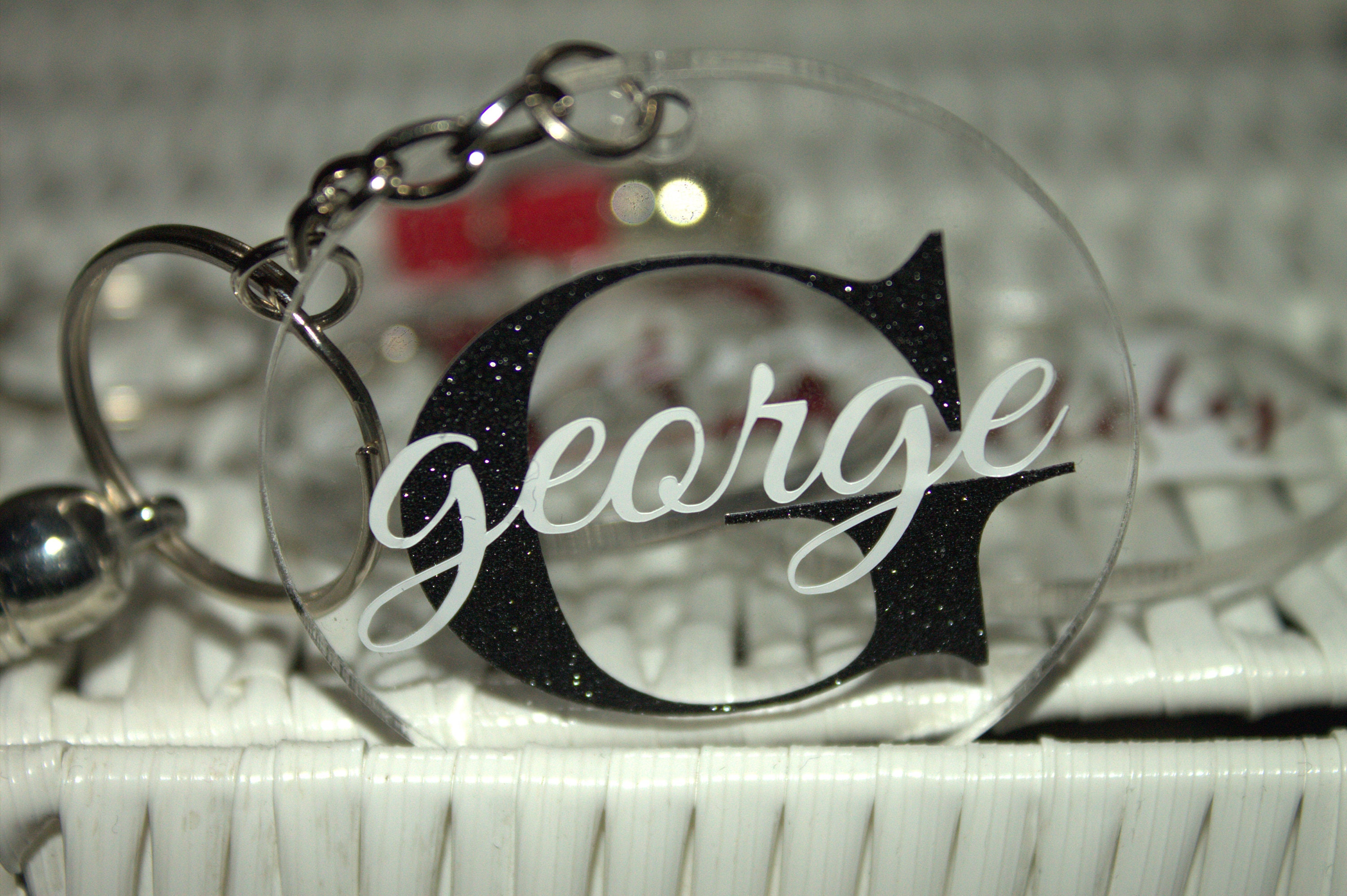 Personalised Vinyl Key Ring Gift Personalised Vinyl | Etsy