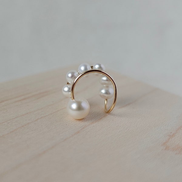 Pearl Ear Cuff - Etsy