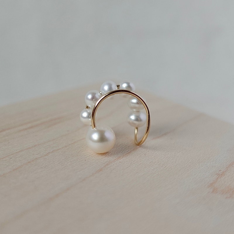Pearl Ear Cuff - Etsy