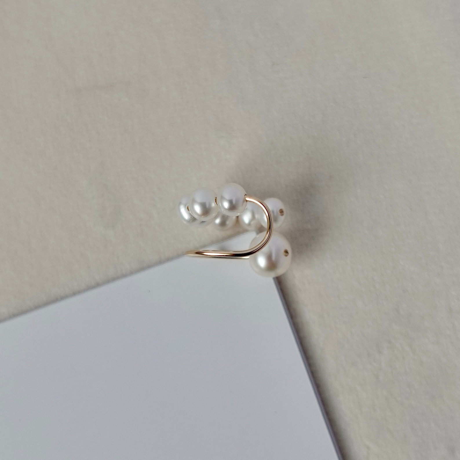 Freshwater Pearl Ear Cuff Real Pearl Double Ear Cuff - Etsy