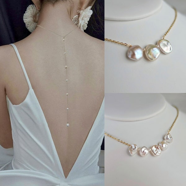 Bridal Back Necklace - Etsy
