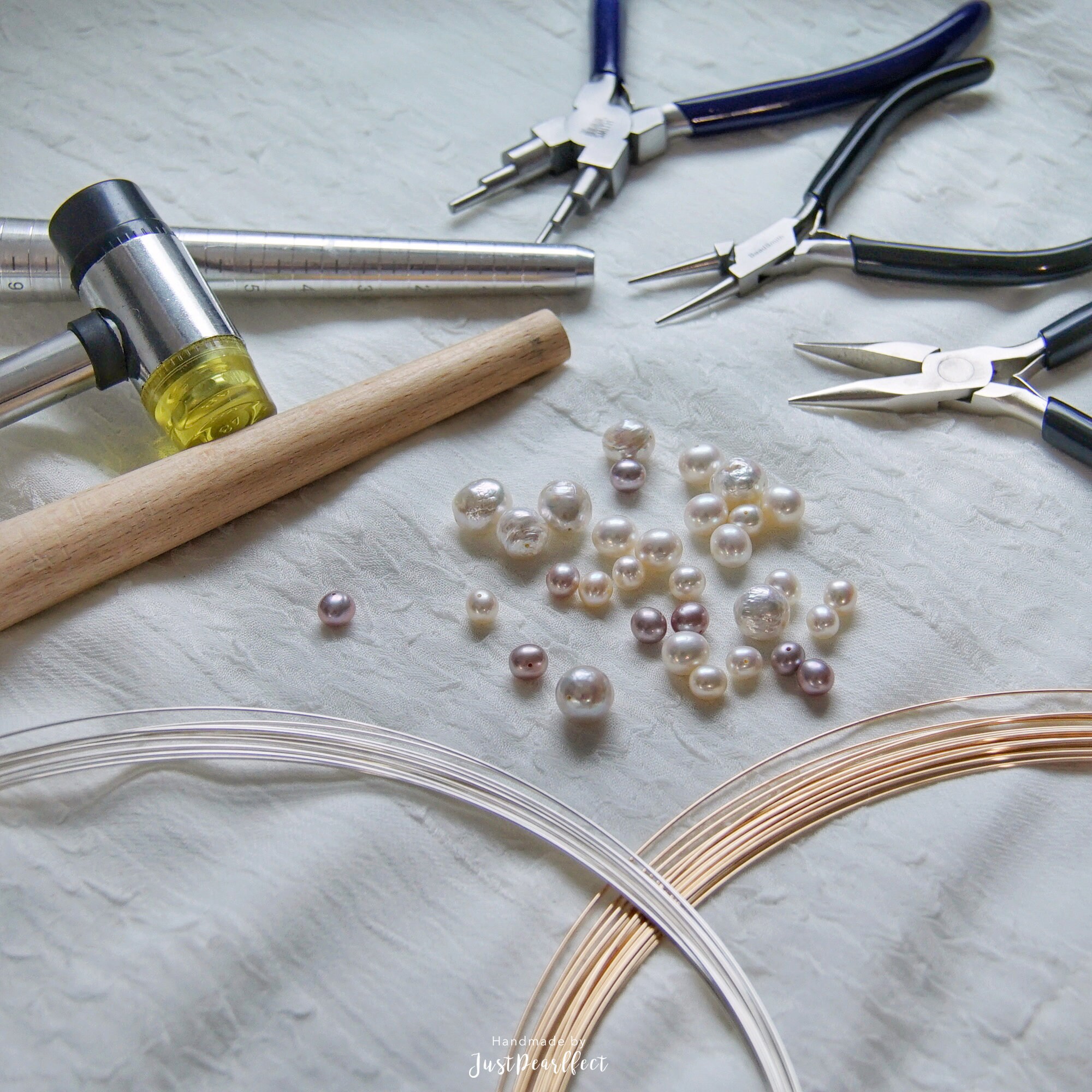 Hand-woven Pearl Necklace Freshwater Pearl Necklace | Etsy