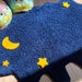 Starry Night Sky Tuft Rug Navy Blue Handtufted Rug With - Etsy