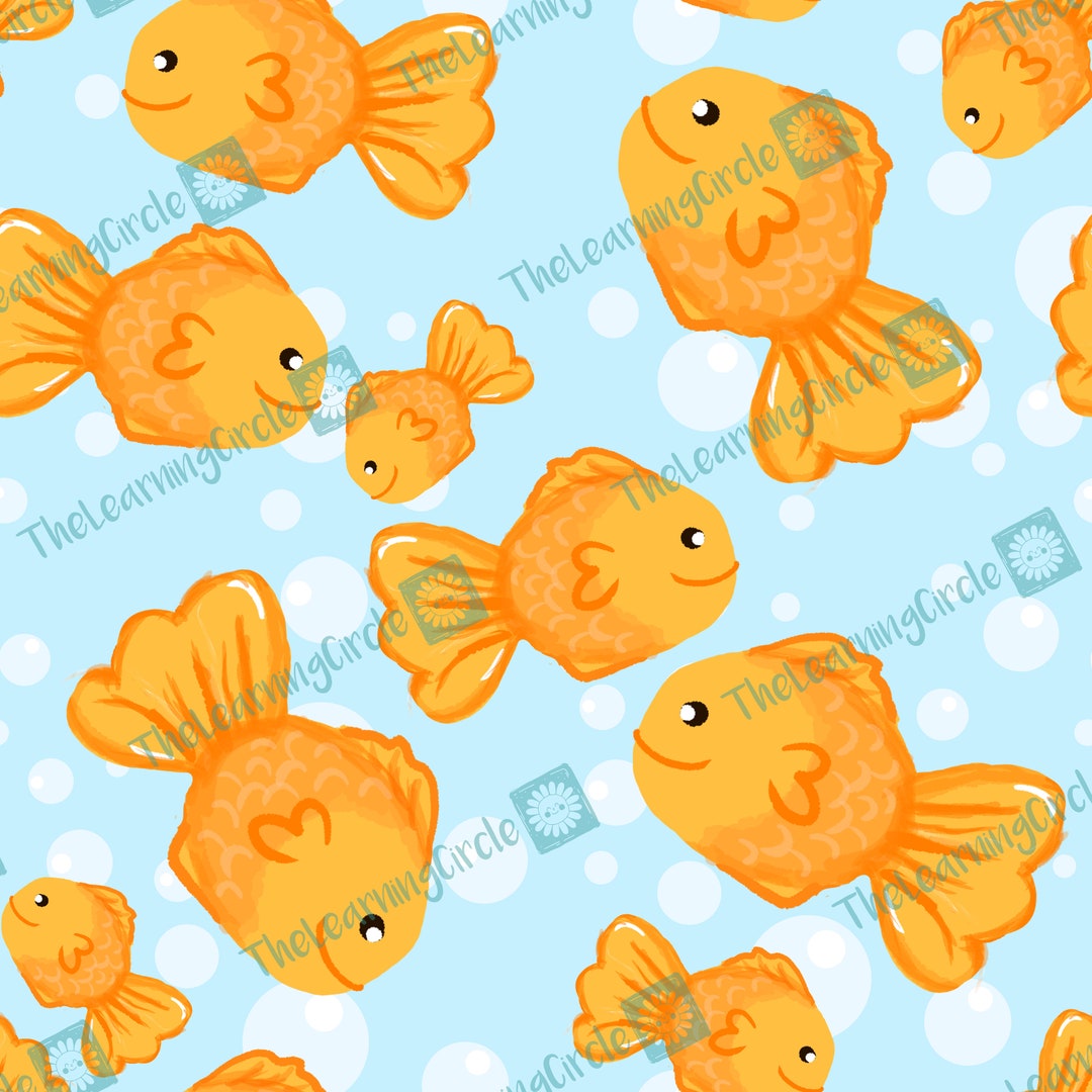 Goldfish Seamless Design - Etsy