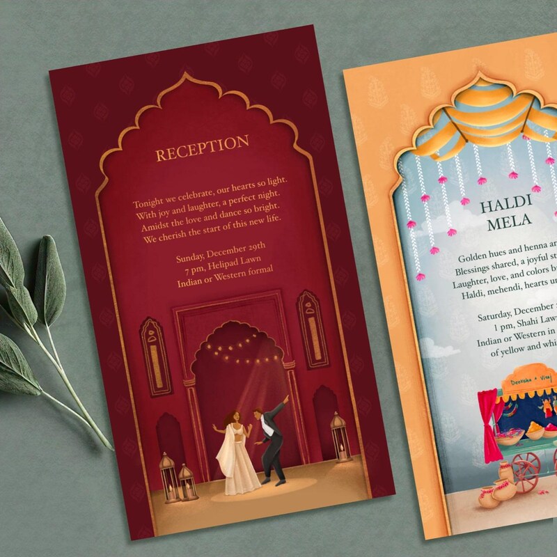 Indian Wedding Invitation - Etsy