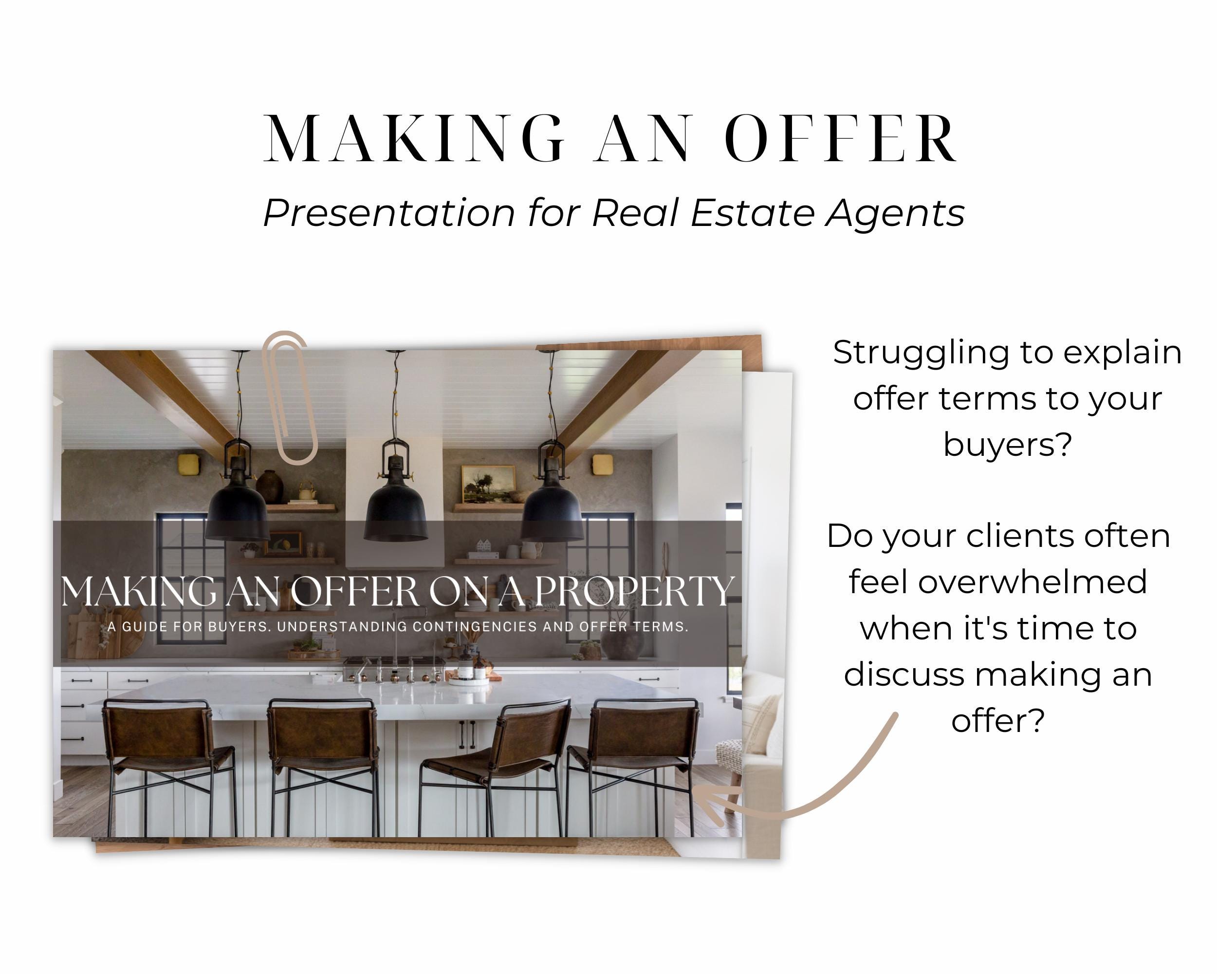 MAKE an OFFER | Buyer Consultation SLIDES | How to Make an Offer ...