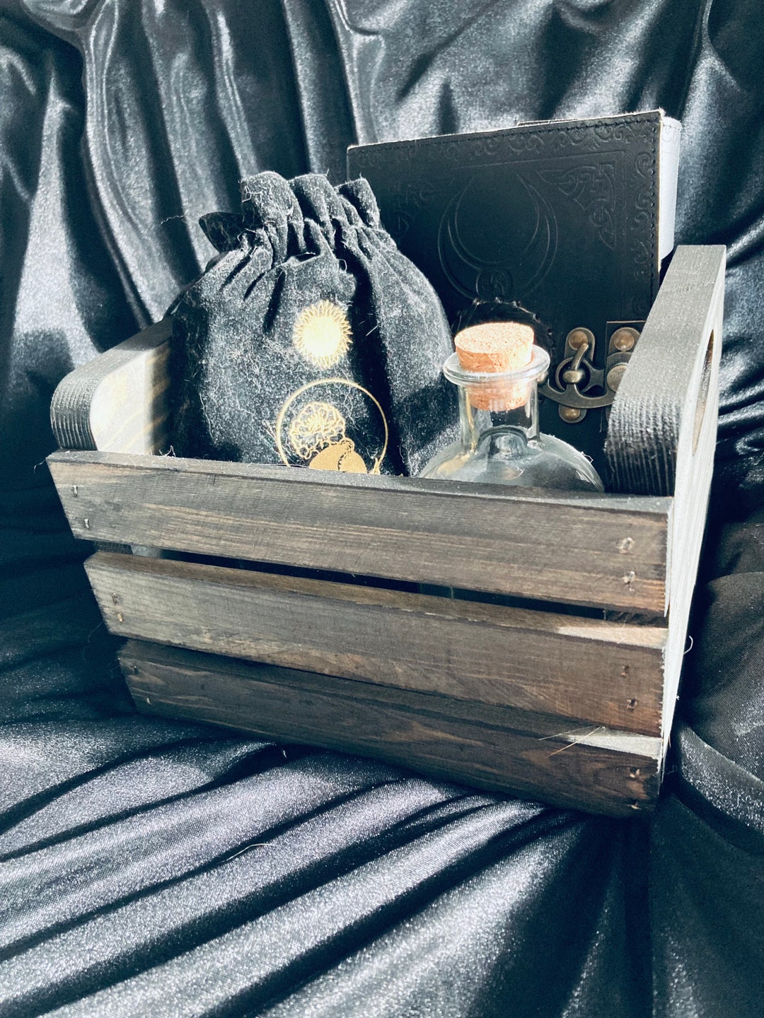 Charred Wood Storage Box/crate - Etsy