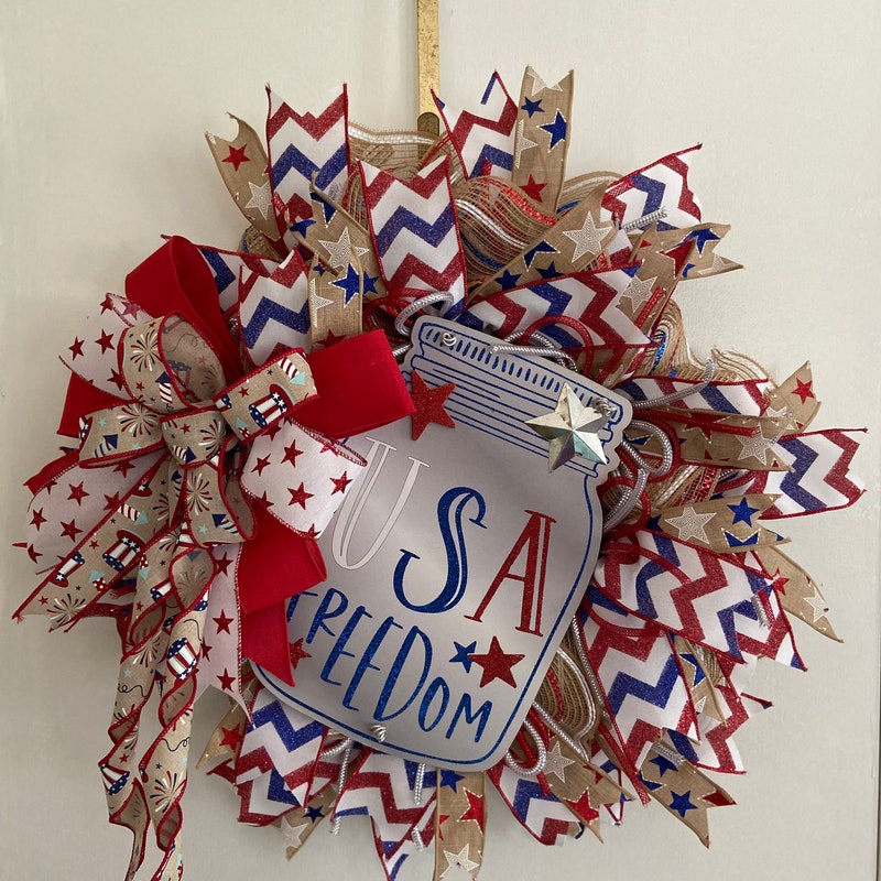 Labor Day Wreath - Etsy
