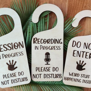Personalized Door Hanger / Custom Doorknob Sign / Door Knob Hanger / Do ...