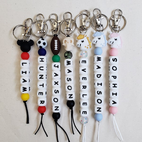 Beaded Name for Bag - Etsy