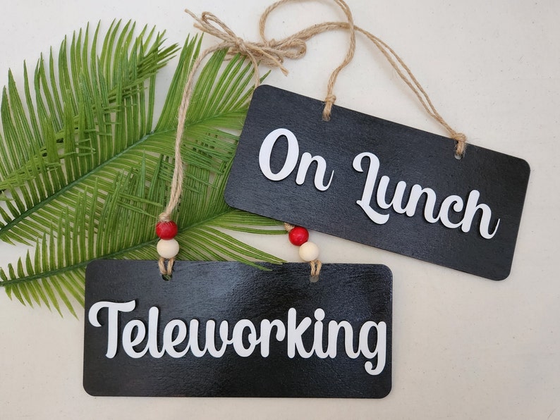 Office Door Sign | Out of Office Sign | Remote Working Sign | Meeting ...