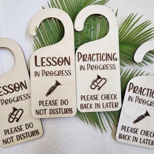 Personalized Door Hanger / Custom Doorknob Sign / Door Knob Hanger / Do ...