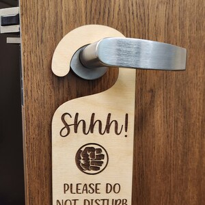 Personalized Door Hanger / Custom Doorknob Sign / Door Knob Hanger / Do ...