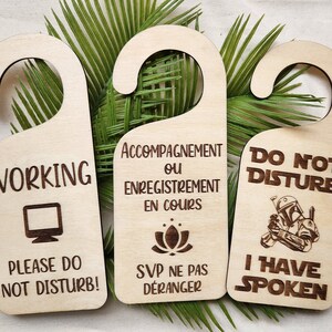 Personalized Door Hanger / Custom Doorknob Sign / Door Knob Hanger / Do ...