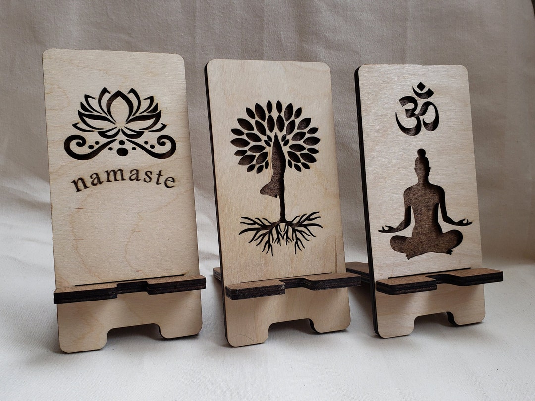Phone Stand: Yoga, Meditation Designs - Etsy